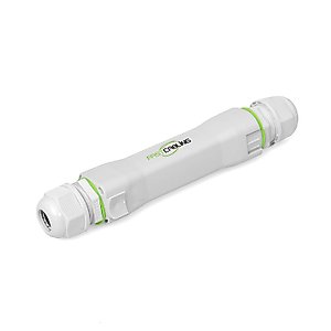 FASTCALBING Waterproof Direct Burial PoE Extender for IP Camera, Ethernet Extension Breaking 100m Distance Limit, IEEE 802.3af/at/bt, PoE+, Plug and Play