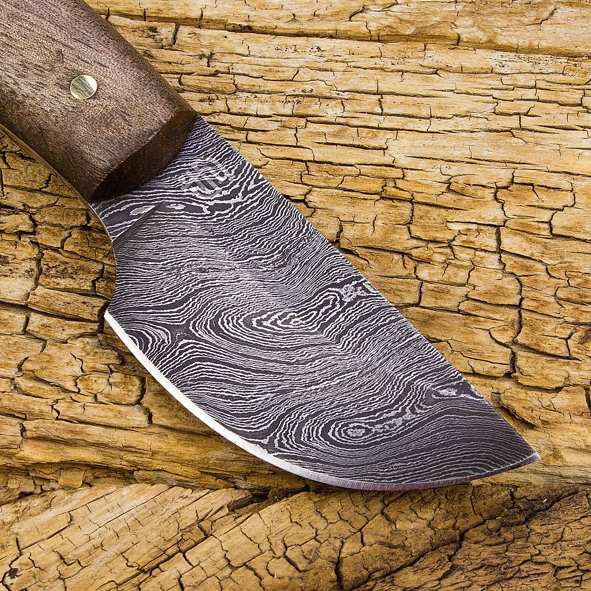 Forseti Steel Colter Skinner Damascus Knife