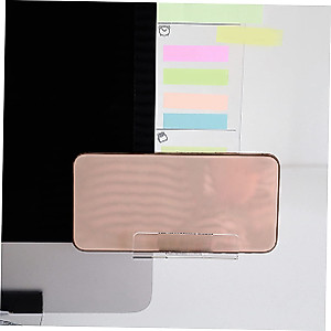 Tofficu Screen Side Memo Board for Computer Monitor Sticky Memo Holder Monitor Memo Pad Office Organizers Memo Boards Strong Adhesive