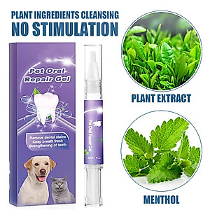 Lettuce Pets - Lettuce Pets Toothbrush, Lettuce Pets Dog Toothbrush, Lettuce Pets Oral Repair Gel, Lettuce Pet Toothbrush Pen,Pet Breath Freshener Gel Care Cleaner for Dog Cats (3)