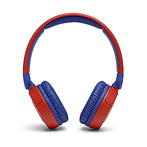 JBL Jr310BT Kids Wireless On-Ear Headphones - Bluetooth Headphones with Microphone, Safe Sound Under 85dB Volume, 30H Battery, Foldable, Comfort, Easy, Soft, Cool Colors (Red)