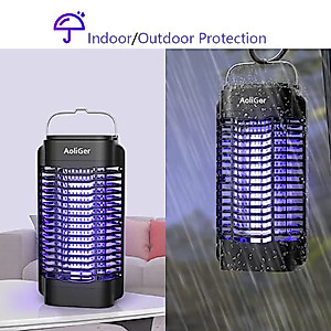 Bug Zapper for Outdoor and Indoor,Powerful Electric Mosquito Zapper Insect Killer,Insect Fly Trap Mosquito Trap for Backyard, Garden, Patio, Home