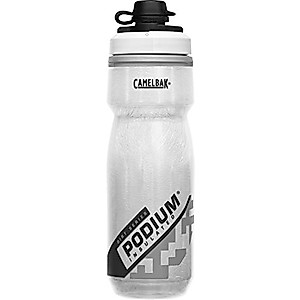 CamelBak Podium Dirt Series Chill Insulated Mountain Bike Water Bottle 21oz, White