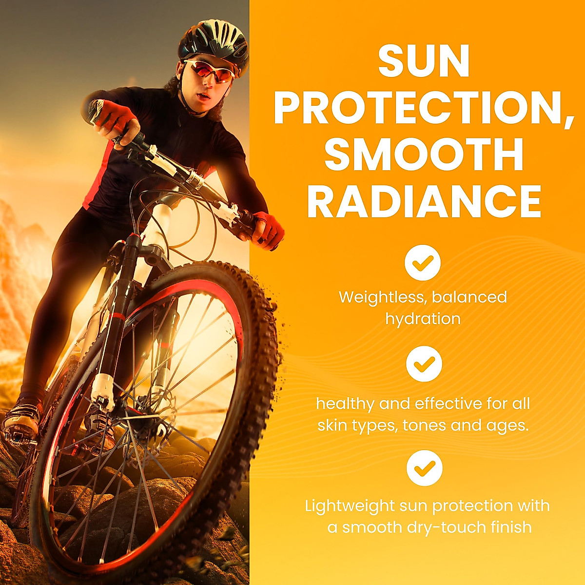 JACKET Sunscreen SPF 50+, Anti-Aging sunscreen with Vitamin C, Water resistant sunscreen for face, Zinc oxide sunscreen lotion, Age Spot Remover, Sunscreen for Body - LARGE 4 OZ size