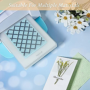 8 Pieces Embossing Folders Embossing Machine Template Paper Card Embossing Stencil for Card Making DIY Flower Scrapbook Photo Album Craft Decoration, 5.9 x 4.1 Inch