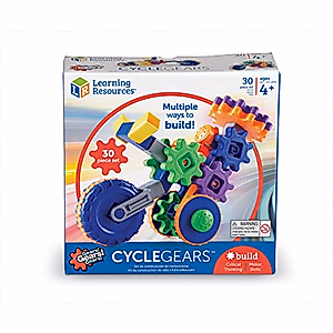 Learning Resources Gears! Gears! Gears! Cycle Gears, Construction, Gear Toy, 30 Pieces, Ages 4+