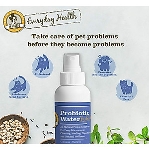 McGrupps Probiotics water for dogs - Improves Dog Diarrhea - Constipation - Gas - Yeast - Bad Breath - Dog Allergies - All Natural Probiotic Spray - 2 Billion CFUs - Puppies to Seniors