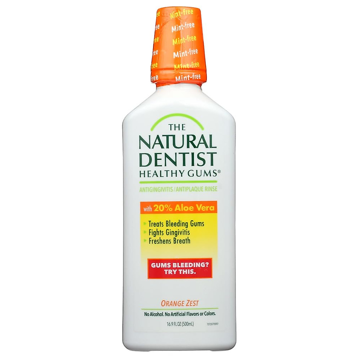 The Natural Dentist Daily Antigingivitis Mouth Rinse, Orange Zest - 16.9 oz - 2 pk