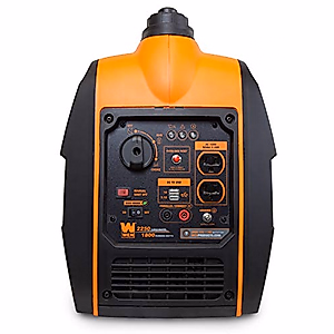WEN 56225i 2250-Watt Gas Powered Portable Inverter Generator with Fuel Shut-Off, CARB Compliant , Black