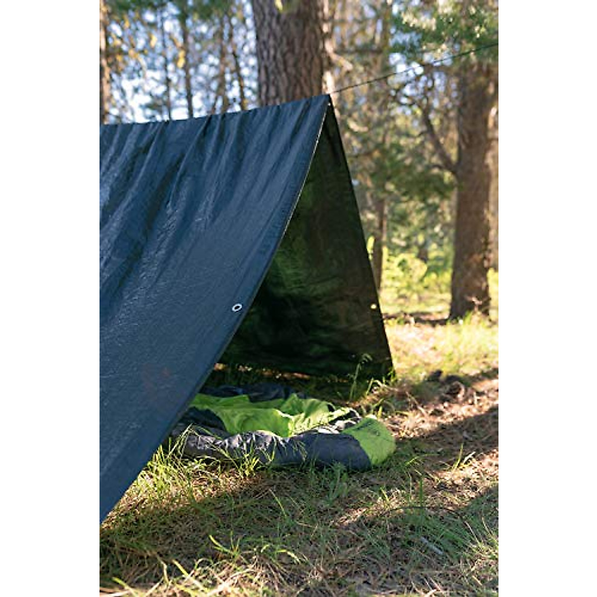 Stansport Medium-Duty Rip-Stop Tarp 14' x 16' - Dark Green