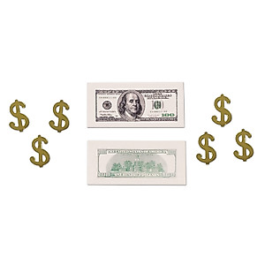 Big Bucks Print-Fetti Party Accessory (1 count) (.5 Oz/Pkg)