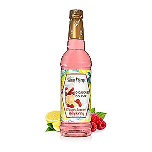 Jordan's Skinny Mixes Sugar Free Syrup, Meyers Lemon Raspberry Flavor, Fruit Flavored Water Enhancer, Drink Mix for Ice Tea, Lemonade & More, Zero Calorie Flavoring, Keto Friendly, 25.4 Fl Oz, 1 Pack