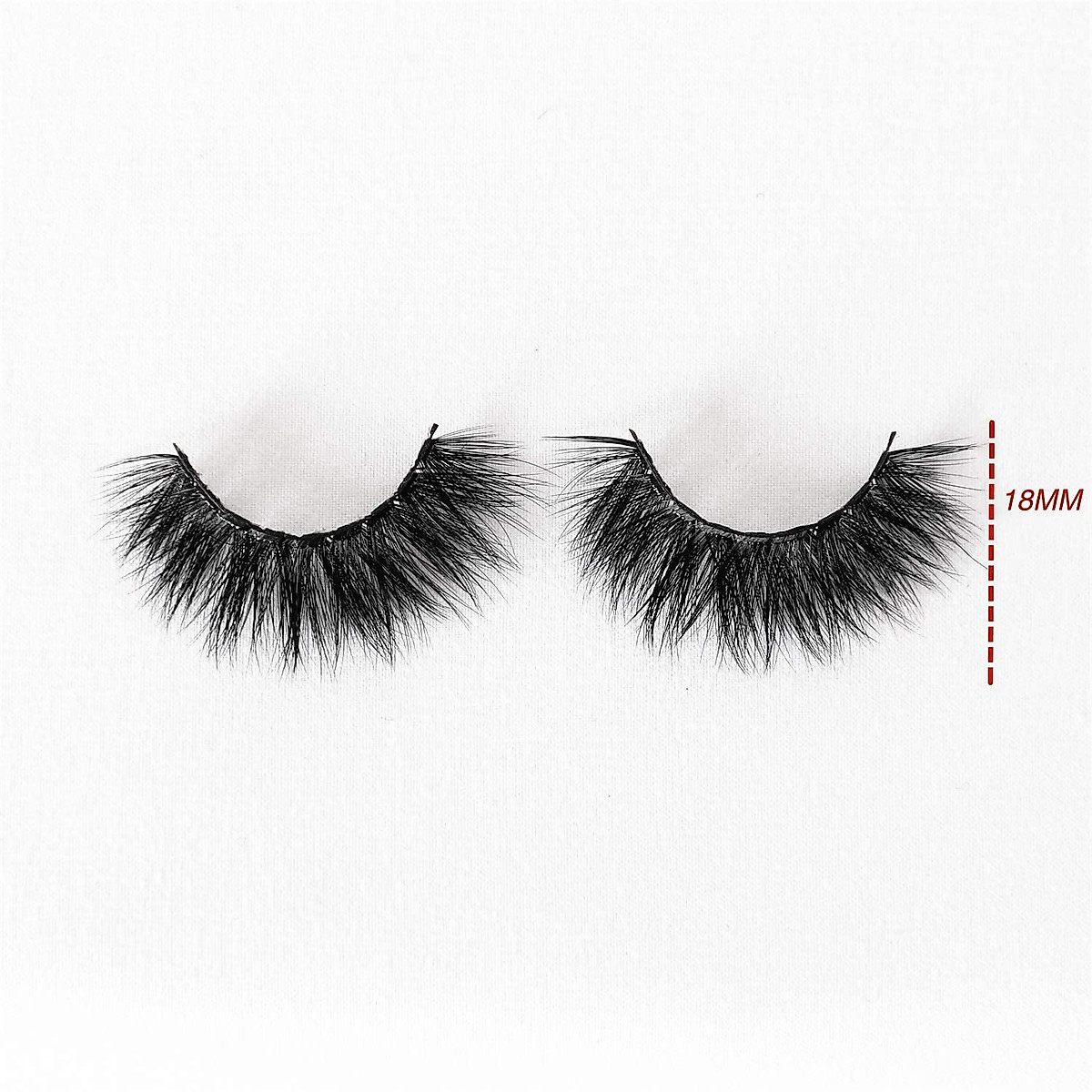 Newcally Lashes 3D Fake Eyelashes 18MM Dramatic Fluffy Faux Mink Eyelashes Pack 10 Pairs Thick Long Volume False Eye Lashes