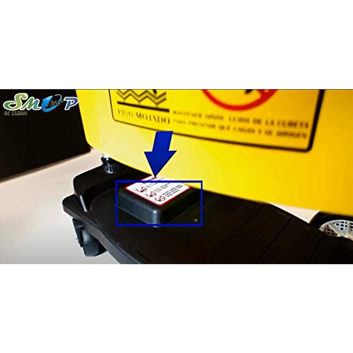 SMOP 360 Spin Mop Commercial, Microfiber, Bucket, Floor Cleaning System for Stores and Households, Cart with Wheels, Replacement Head