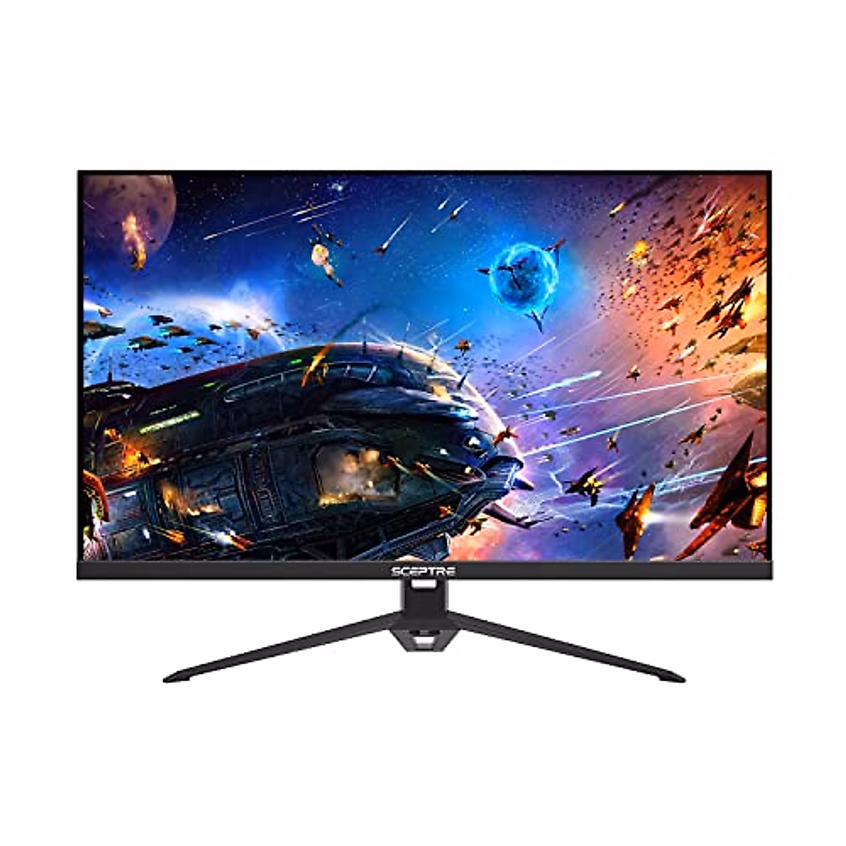 Sceptre 27-inch IPS Gaming Monitor up to 165Hz DisplayPort HDMI 300 Lux Build-in Speakers, Machine Black (E278B-FPT168)