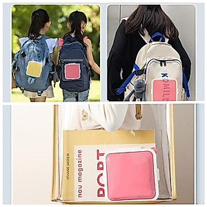 IZKOOKE Sandwich Containers Reusable, Silicone Sandwich Storage with Snap-Off, Sandwich Box for Lunch, BPA Free, Leakproof, Plastic Food Holder (2 Pink)