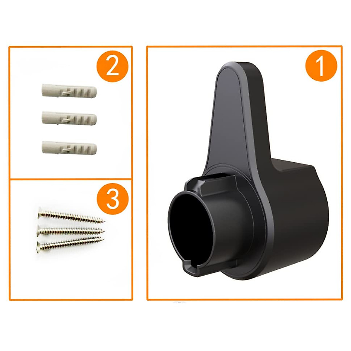 7KW 32Amps Level 2 EV Charger Station with 30TF Cable NEMA 14-50, 220-240V Input J1772 Plug Swipe Card Charging for Most Evs