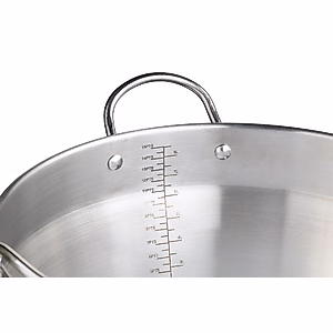 Kitchencraft Home Made Stainless Steel Maslin Pan With Handle, 9 Litre