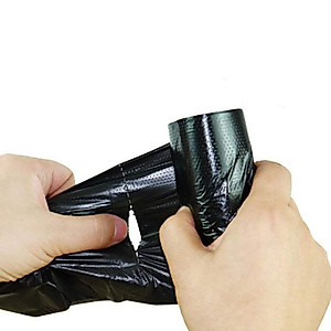 1.2-1.5 Gallon/180pcs Small Wastebasket Trash Bags Black Garbage Bag,Thin Material, Bedroom Office Trash Can Liners