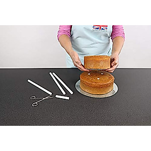 PME Easy Cut Dowels 40 cm (16-Inch), Pack of 8, Standard, White