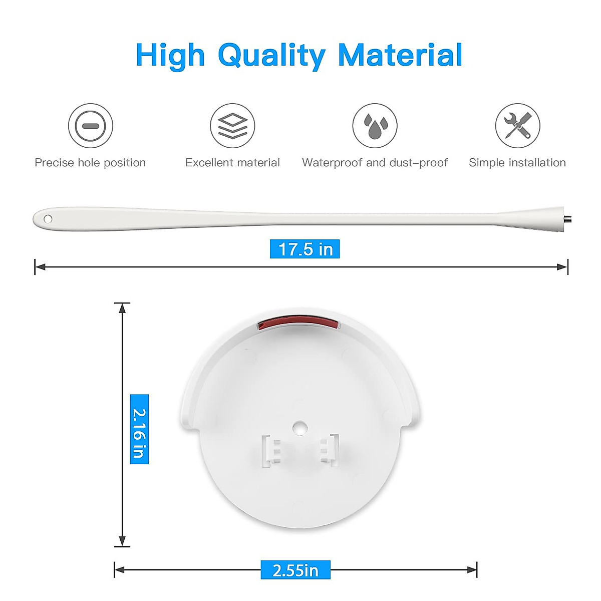 Koroao Baby Monitor Mount for VTech VM5463/RM5764HD /RM5864HD/ RM7764HD/BM3800/BM4700/ BM5600/ BM5700 Baby Monitor Versatile Twist Mount Without Tools or Wall Damage