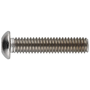 Hillman 44018 Stainless Steel Button-Head Socket Cap Screws (3/8"-16 x 1") - 5 pieces , Zinc
