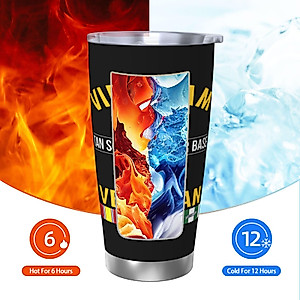 Biaomn Tan Son Nhut Air Base Vietnam Veteran Stainless Steel Tumbler Vacuum Insulated Travel Tumbler With Lid Coffee Mug Car Cup For Home Office Outdoor 20oz