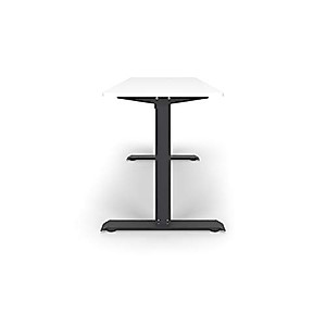 HON Basyx BSXHW2460 Height Adjustable Desk, 24 x 60, White