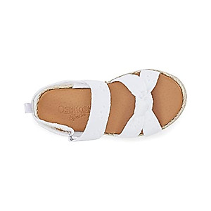 OshKosh B'Gosh Girls Aprill Sandal, White, 12 Little Kid