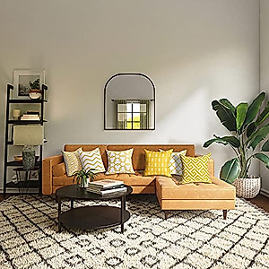 Gusgopo Throw Pillow Covers 16 x 16 Set of 6, Modern Decorative Pillow Covers, Geometry Outdoor Square Pillow Cushion Cases for Couch Sofa Bedroom Car, Yellow