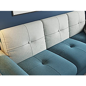 Meeyar Couches for Living Room,83'' Width Comfy Sofa 3 Seater Sofa for Living Room 3 Seater Comfy Couch Room Couch
