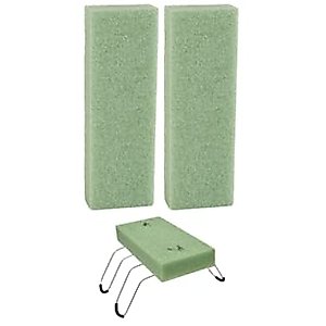 Green Styrofoam Block 2 x 6 x 12 in. (Set of 2) for Monument Gravestone Saddle Cemetery Headstone Saddle 2x6x12styroblock 2x6x12 Dry Styrofoam Block