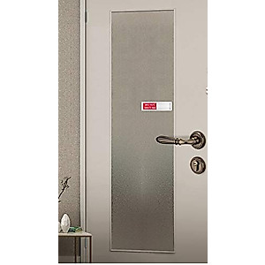 Privacy Sign - Do Not Disturb / Welcome Sign for Home Office Restroom Conference Hotel Hospital, Non-Scratch Magnetic Slider Door Indicator Sign Tells Whether Room Vacant or Occupied (Silver)