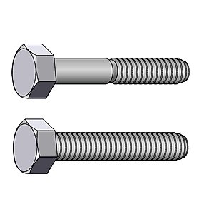 Hex Cap Screw, 1/4-20 x 3/4", Steel, Zinc Yellow, Grade 8, FT, UNC, 100 Pack