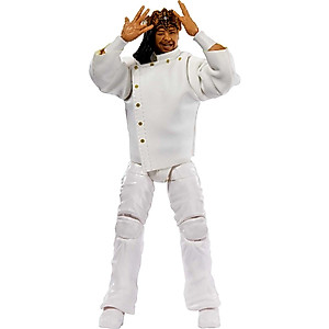 Mattel WWE King Nakamura Elite Collection Action Figure, 6-inch Posable Collectible Gift for WWE Fans Ages 8 Years Old &amp; Up