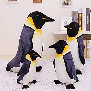 ikasus Lifelike Penguin Stuffed Animal Toy Cute Plush Peguin Doll Soft Plush Doll Hugging Plush Pillow Lovely Comfort Sleeping Cushion Kawaii Plushies Penguin Home Decor Gifts for Adults Kids