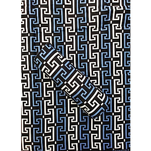 African Wax Print- Dark-Blue, Gray, Black, White -Sell by 6 Yards-100% Cotton - for Men and Women