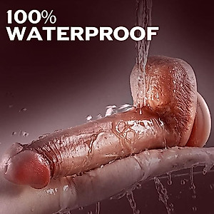 Realistic Vibrating Dildo with Heating Insertion and Swivel Functions G-Spot Stimulator Thick Dildo Penis with Strong Suction Cups Silicone Dildo for Anal Vagina Insertion Dildo Vibrator Sex Toys