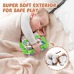 GRFUEZTO Baby Tissue Box Toy 6 to 12 Months,Montessori Toys for Babies 6-12 Months,Tissue Box Sensory Toys with Teething for Newborn Toddlers Infants Early Learning Toys Boys Girls Gifts