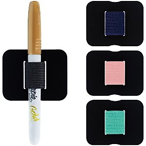 ZINCCO 4 Pack Pen Holder for Notebooks, Self-Adhesive Pen/Pencil Loop, Ultra-Thin, Elastic Pen Holder, Journal Pen Holder, Pen Holder for Clipboard, Planner Pen Holder, Adhesive Pen Loop.