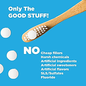 Chomp Super Whitening Cool Fruit Toothpaste Tablets with Nano Hydroxyapatite