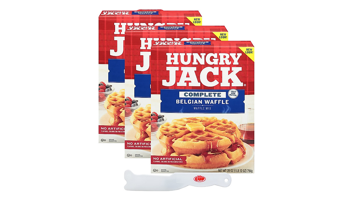 Hungry Jack Complete Waffle Mix & Butter Spreader Pack