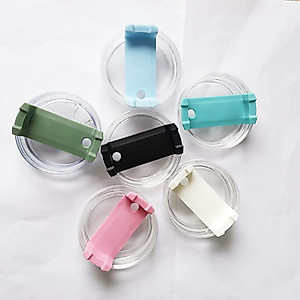 ZEJAVIC 2 pack 40 OZ Tumbler Lid Compatible for Stanley Adventure Quencher Travel Tumbler Cup, Spill Proof Splash Resistant Tumbler Covers for Stanley (Pink)