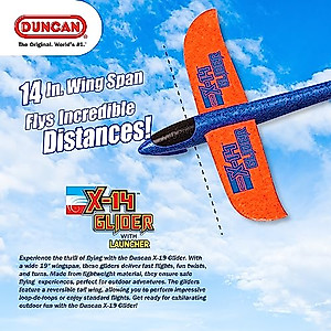 Duncan X-14 Glider - Blue with Orange Wings