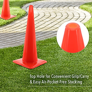 Honeywell Safety Products 28' High Visibility Orange Safety/Traffic Cone Orange