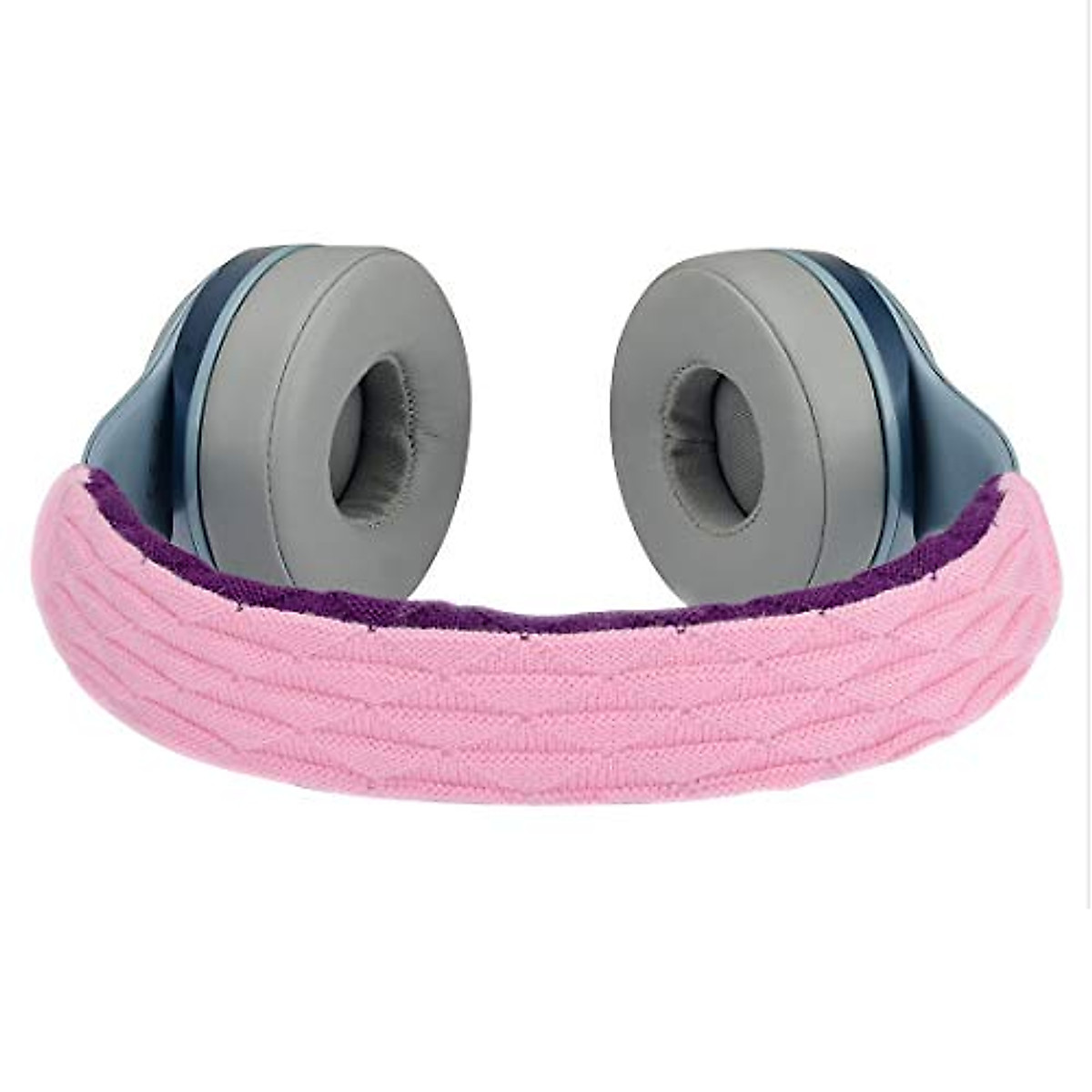 Geekria Knit Fabric Headband Cover Compatible with Audio-Technica, Beats, Bose, AKG, Sennheiser, Skullcandy, Sony Headphones/Headband Cushion Pad Protector, Easy DIY Installation (Pop Violet)