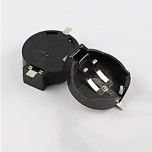 Fielect 10Pcs CR2450 Coin Cell Button Battery Holder Socket Container Case