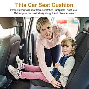 Car Seat Protector,Baby Kids Protection Cushion,Car Seat Protector Under Car Seat, Thickest Non-Slip Car Seat Protector for Baby/Child Car Seat, for Baby and Pet Car Seat Protection Cushion (2-Pack)