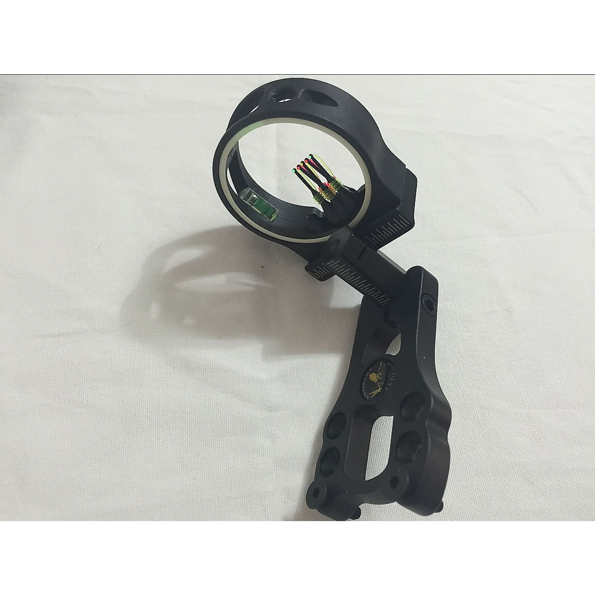 JIEXI HWYP Compound Bow Kit 5 Pin Bow Sights Arrow Rests Stabilizers Sling Peep Sights Allen Key 7 in 1 (Black)