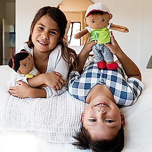 HABA Snug Up Soft Doll Jada 11.5" with Black Hair - Machine Washable